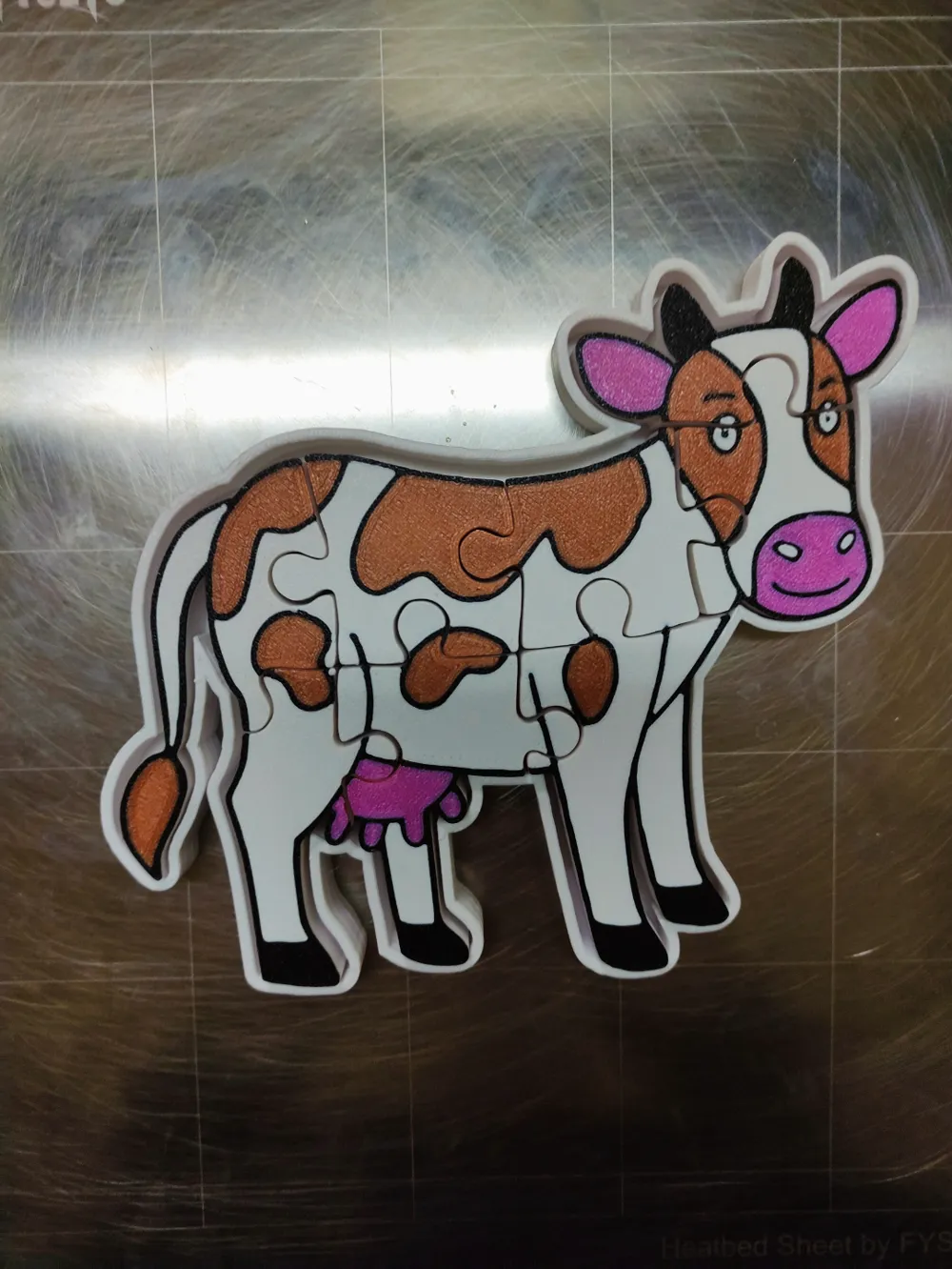 Cow puzzle by michal0082 - MakerWorld