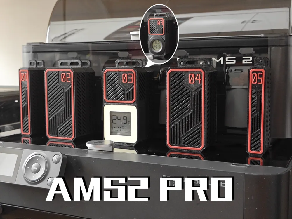 AMS2 PRO Mech-Style Desiccant Box by PCH3D MakerWorld: Download Free 3D ...