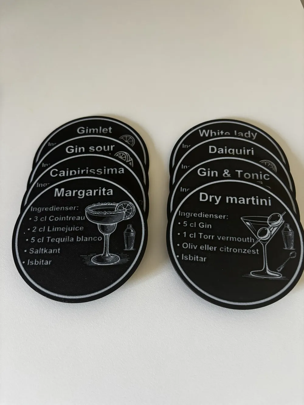 Coasters - drinks by AceStr1ke MakerWorld: Download Free 3D Models