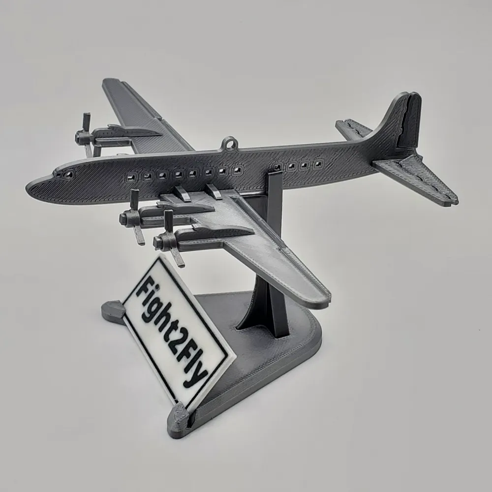 Douglas DC-6 Classic Airliner Airplane Model Kit by Fight2Fly - MakerWorld