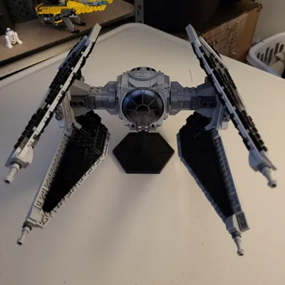 Angled Star Wars Brick (LEGOs) Space Ship Stand by Kennen3D MakerWorld ...