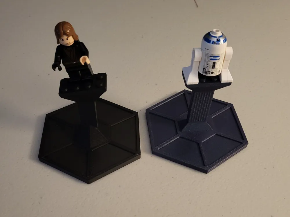 Angled Star Wars Brick (LEGOs) Space Ship Stand by Kennen3D MakerWorld ...