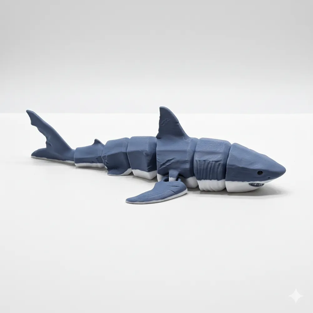 Megalodon Prehistoric Dinosaur Shark Flexi - Free 3D Print Model ...
