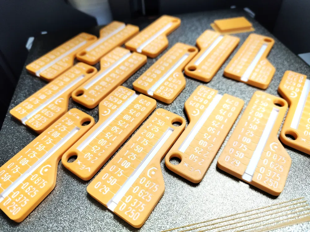 VEX Screw Ruler | #8-32 Screw Sizer | Measurement by Curious Robotics ...