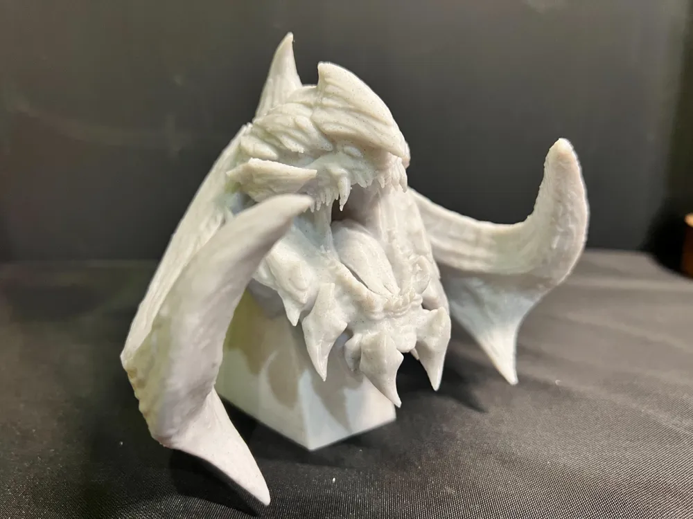 Monster Hunter Wilds Arkveld Head Sculpture by Kojin3D MakerWorld ...