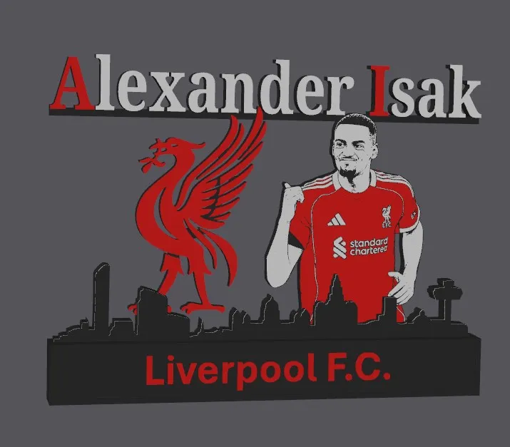 Premier League - Liverpool FC Alexander Isak - Free 3D Print Model ...