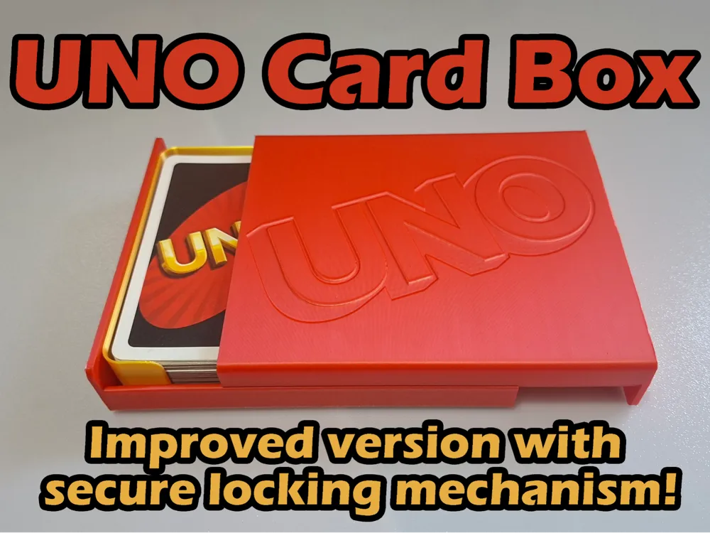 UNO Card Box - Carrying Case - Free 3D Print Model - MakerWorld