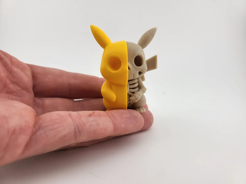 Skeleton Pikachu – Stylized 3D Printed Figure mini - Free 3D Print ...