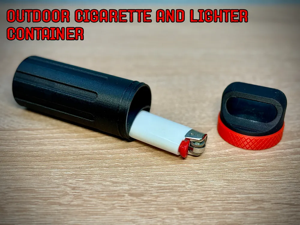 outdoor cigarette and lighter container by LemonArts MakerWorld ...
