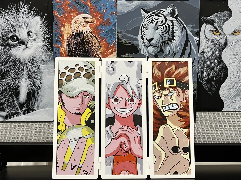 Grand Line Triptych: One Piece Hueforge Display by FantasyZ MakerWorld ...