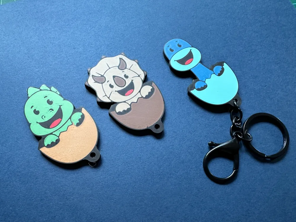 KEYCHAINS CUTE BABY DINOS WITH COMMERCIAL LICENSE by Yokoprints3D ...