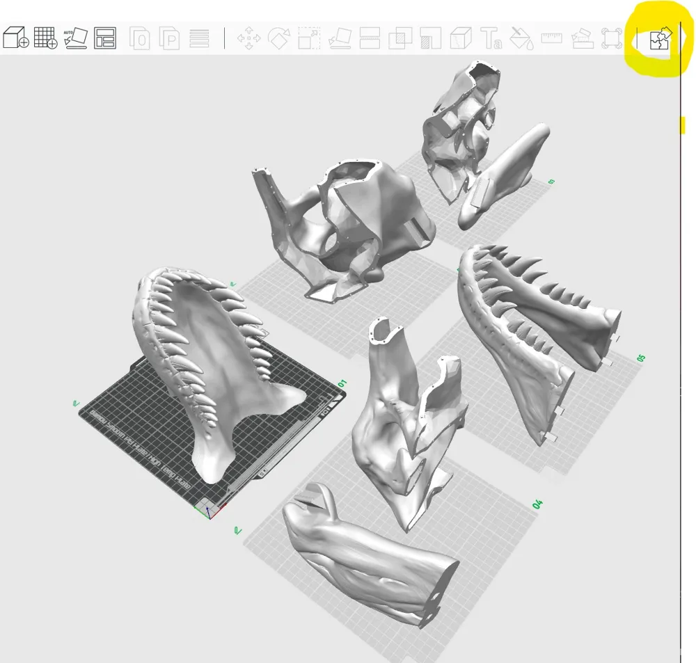 upscaled T-Rex Skull 600% larger cut and assembled Remixed by ...