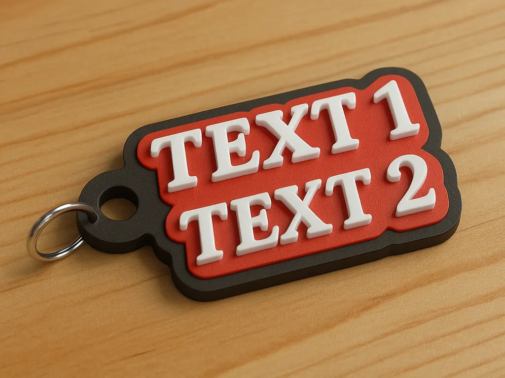 Parametric Multi-Layer Keychain Generator - Free 3D Print Model ...