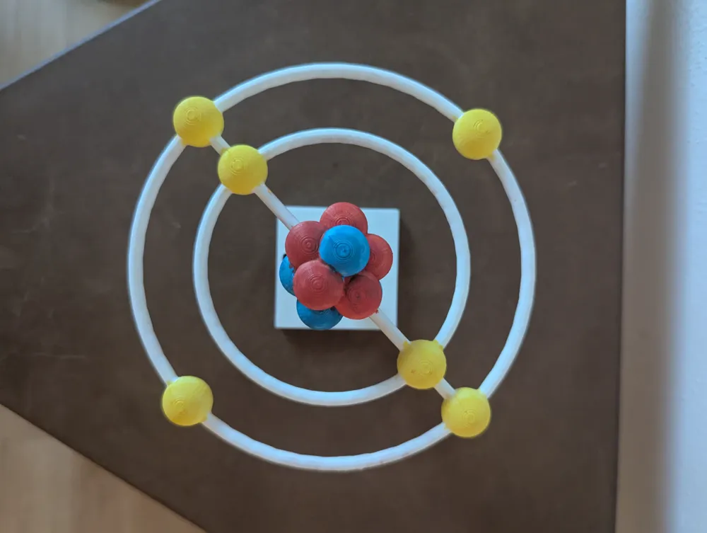 Carbon Atom Model (No AMS) by DaDokk_ - MakerWorld