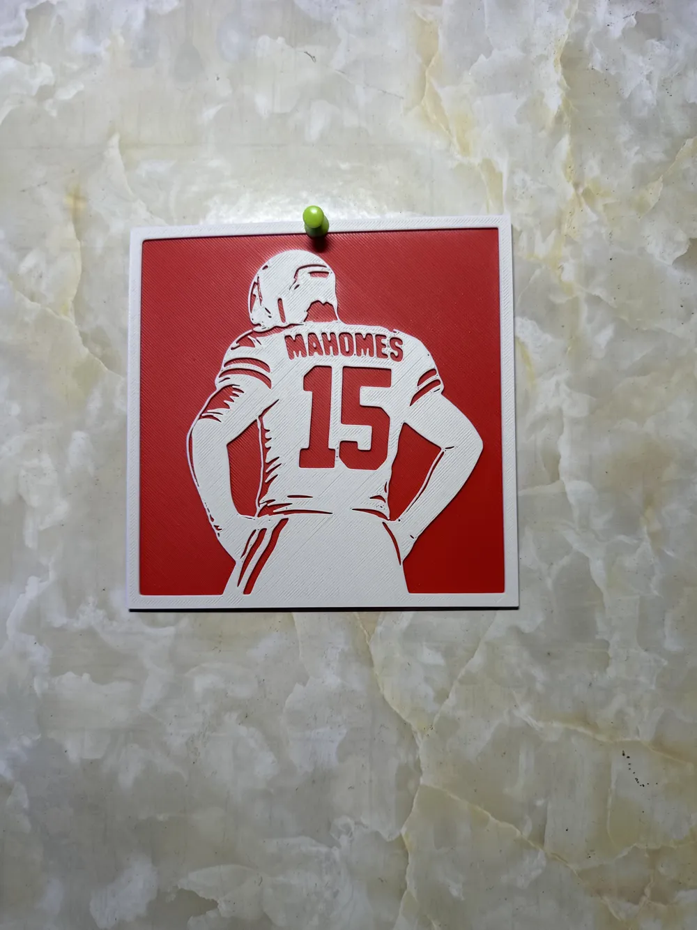 Patrick Mahomes Wall Art - Free 3D Print Model - MakerWorld