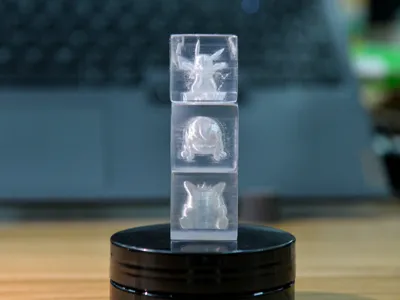 Crystal Cube (Ice!) Transparent PETG FDM Print by user_2404380810 ...