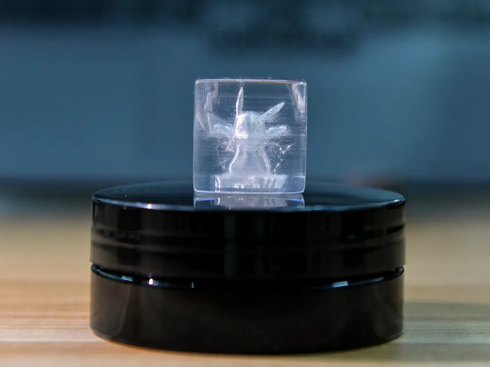 Crystal Cube (Ice!) Transparent PETG FDM Print by user_2404380810 ...