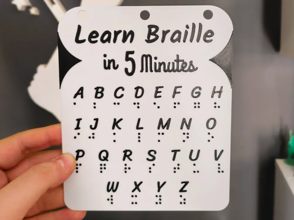 Braille Teaching Sign by Creativity Lab - MakerWorld