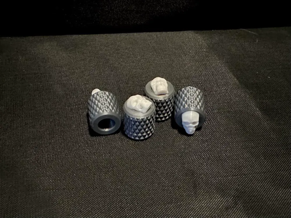 Gothic Skull Valve Stem Caps - 3 Styles - PETG by BATTCAVE MakerWorld ...