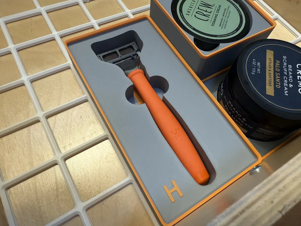 Harry's style Razor Gridfinity Shadow Box - Free 3D Print Model ...
