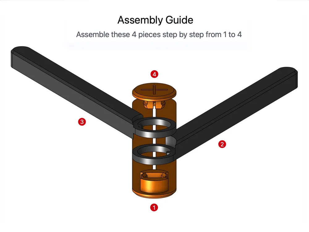 Foldable Center Finder - Free 3D Print Model - MakerWorld