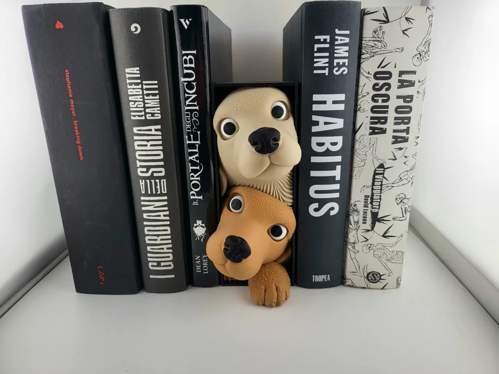 Dog Friends Book Nook NO AMS – Shelf Insert Book - Free 3D Print Model ...
