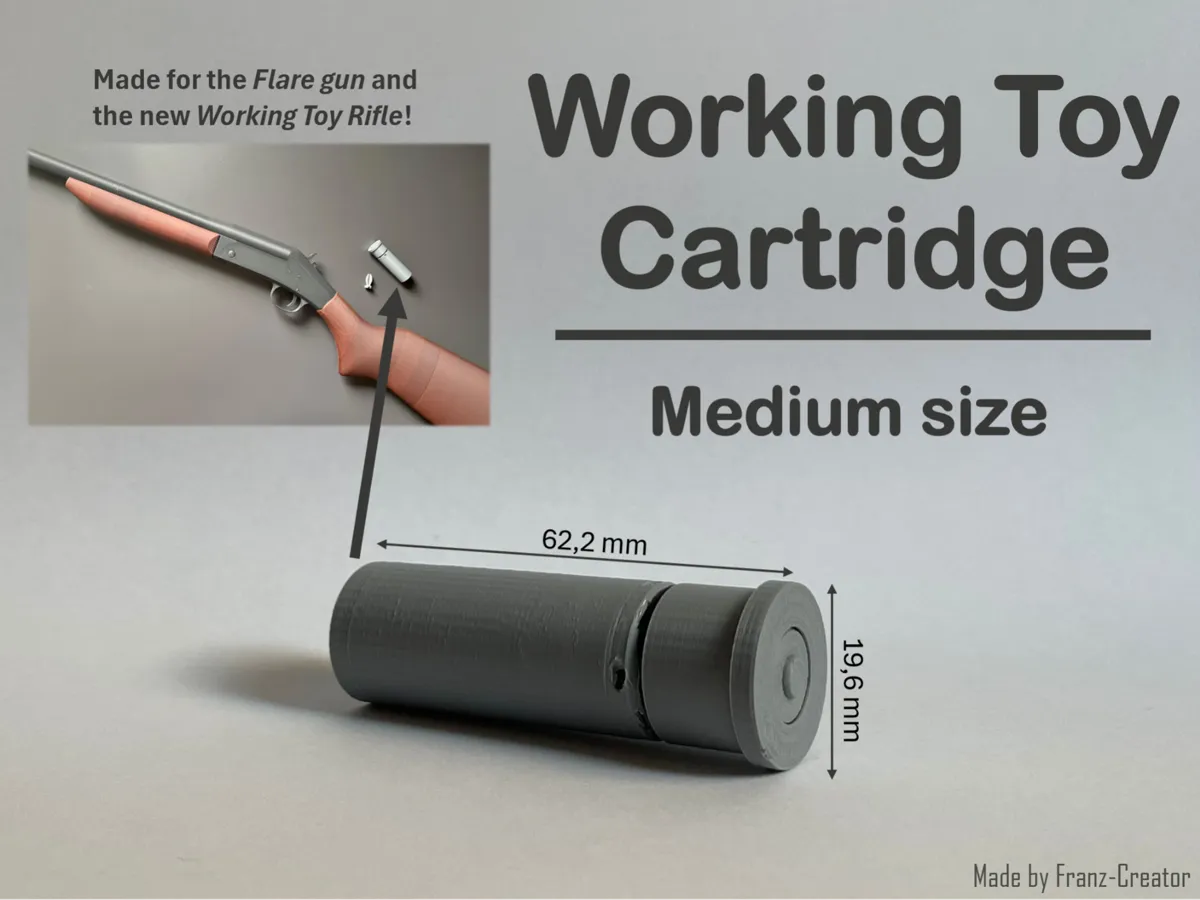 Working Toy Cartridge - Medium (UPDATED!) - Free 3D Print Model ...