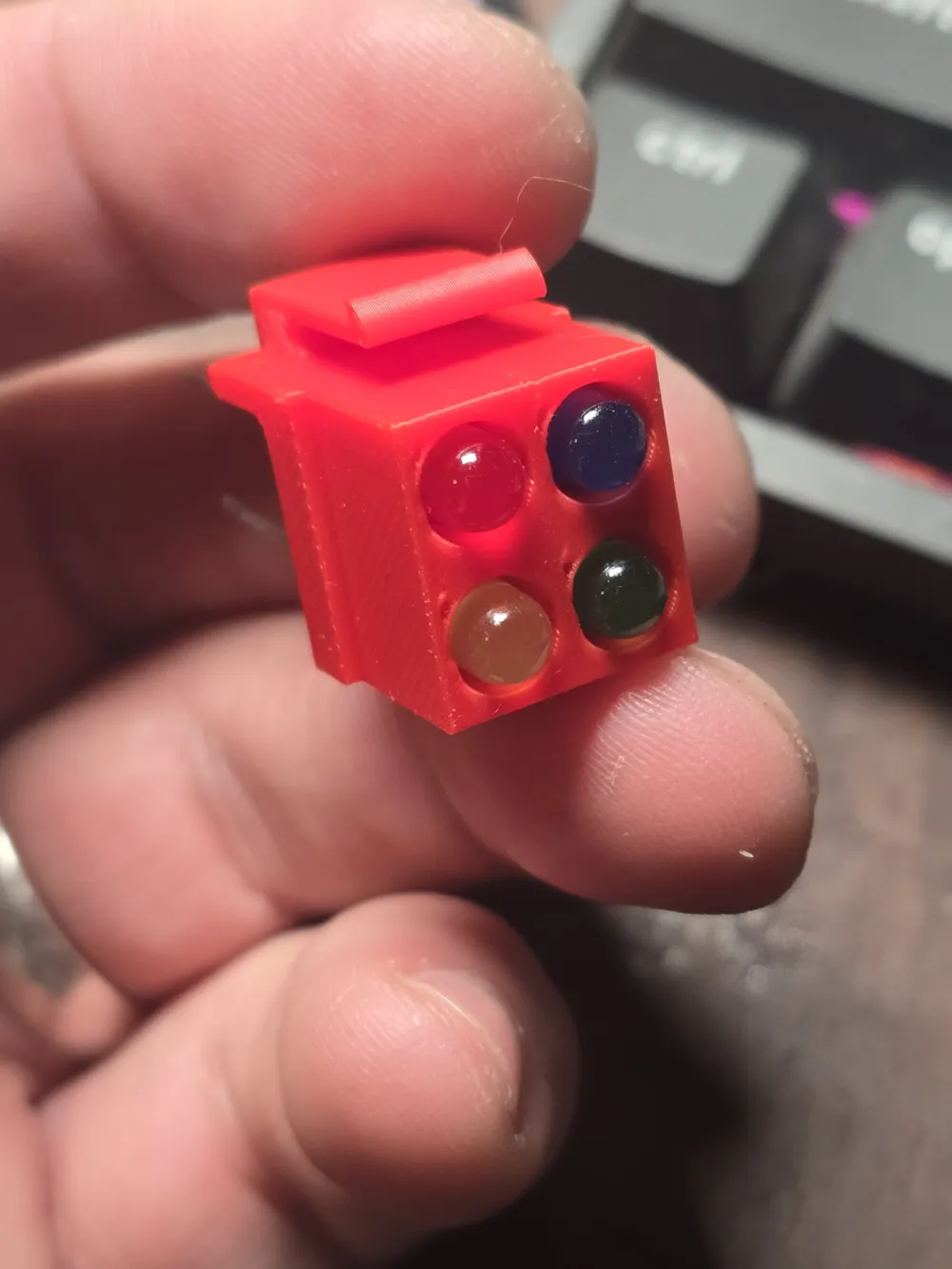 Keystone Jack LED Holder - Free 3D Print Model - MakerWorld