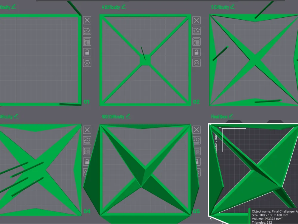 Bed Adhesion Nightmare Test Stages by A1Mini Prints - MakerWorld