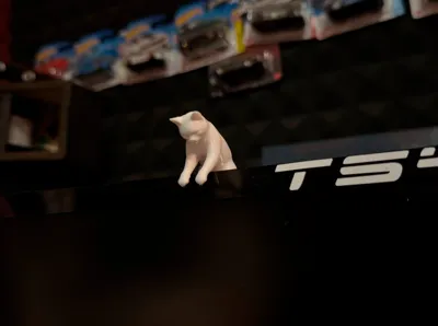 Monitor Buddy Cat - Free 3D Print Model - MakerWorld