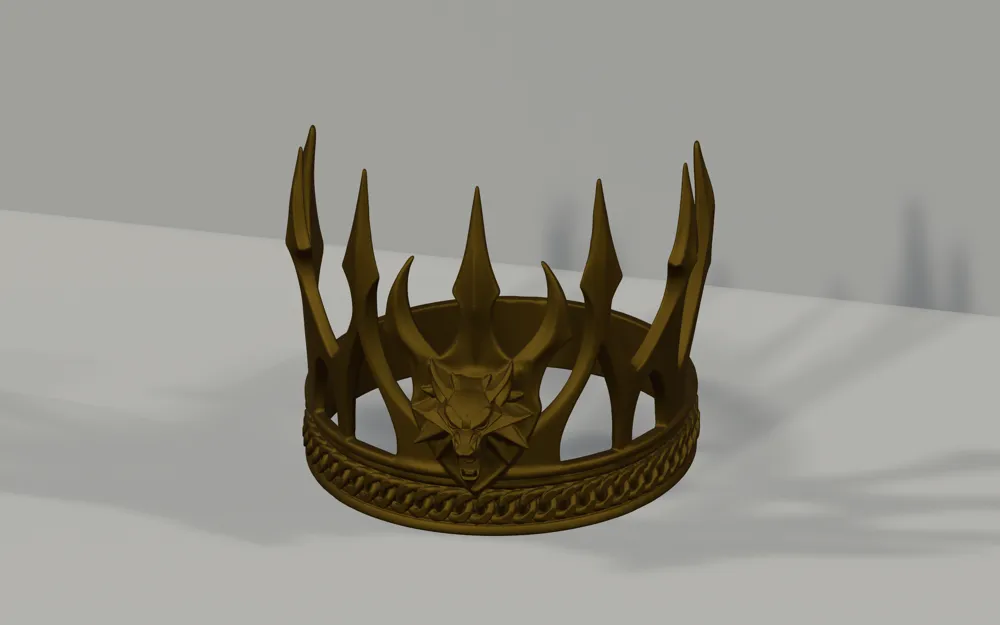 Witcher-Inspired King’s Crown - Free 3D Print Model - MakerWorld
