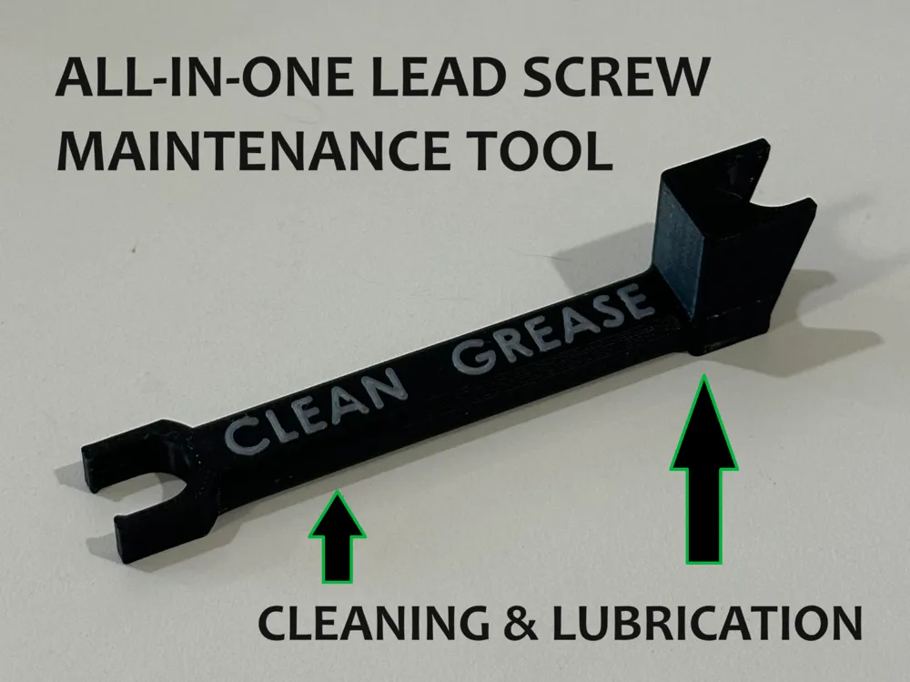 All-in-1 Lead Screw Maintenance Tool - Free 3D Print Model - MakerWorld