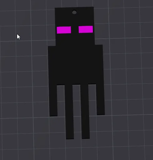 Enderman Minecraft keychain by 3Dunspol - MakerWorld