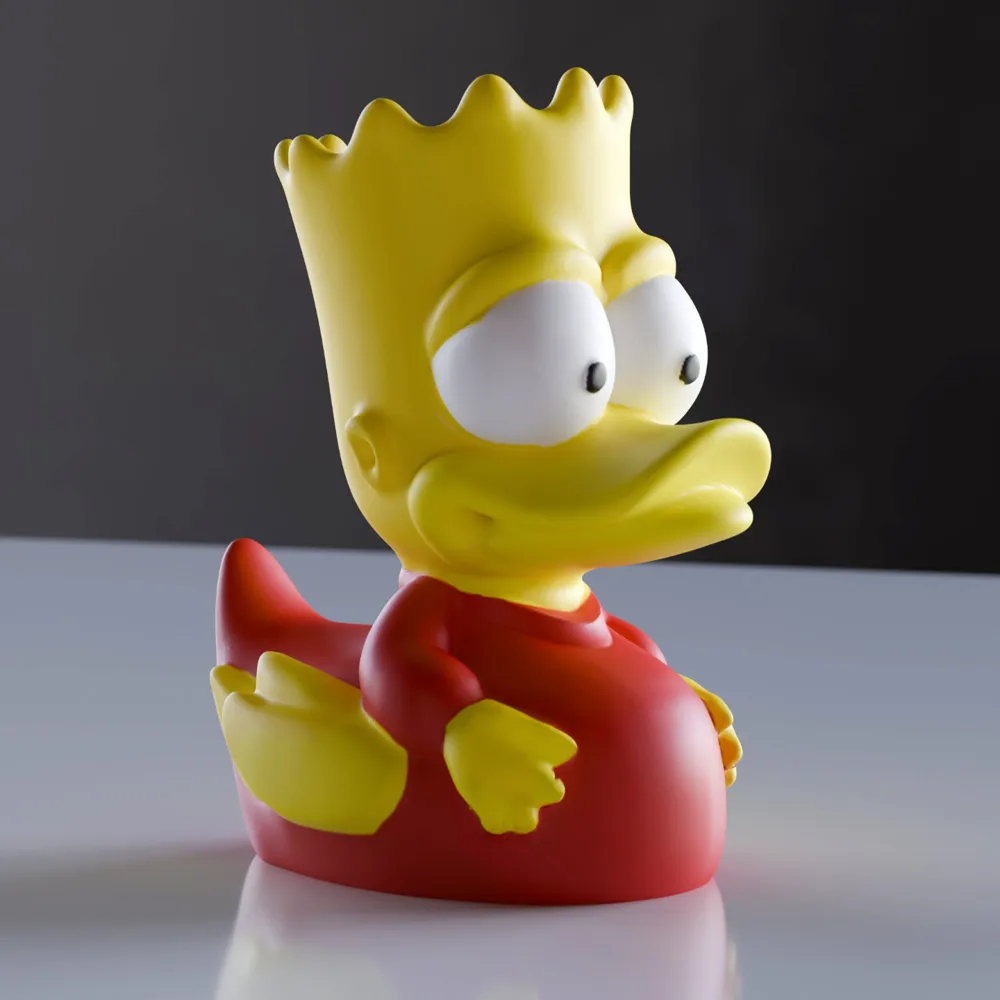 Bart Simpson Funny Rubber Duck Toy Cartoon Ducky by ...