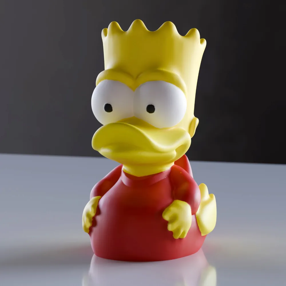 Bart Simpson Funny Rubber Duck Toy Cartoon Ducky by ...