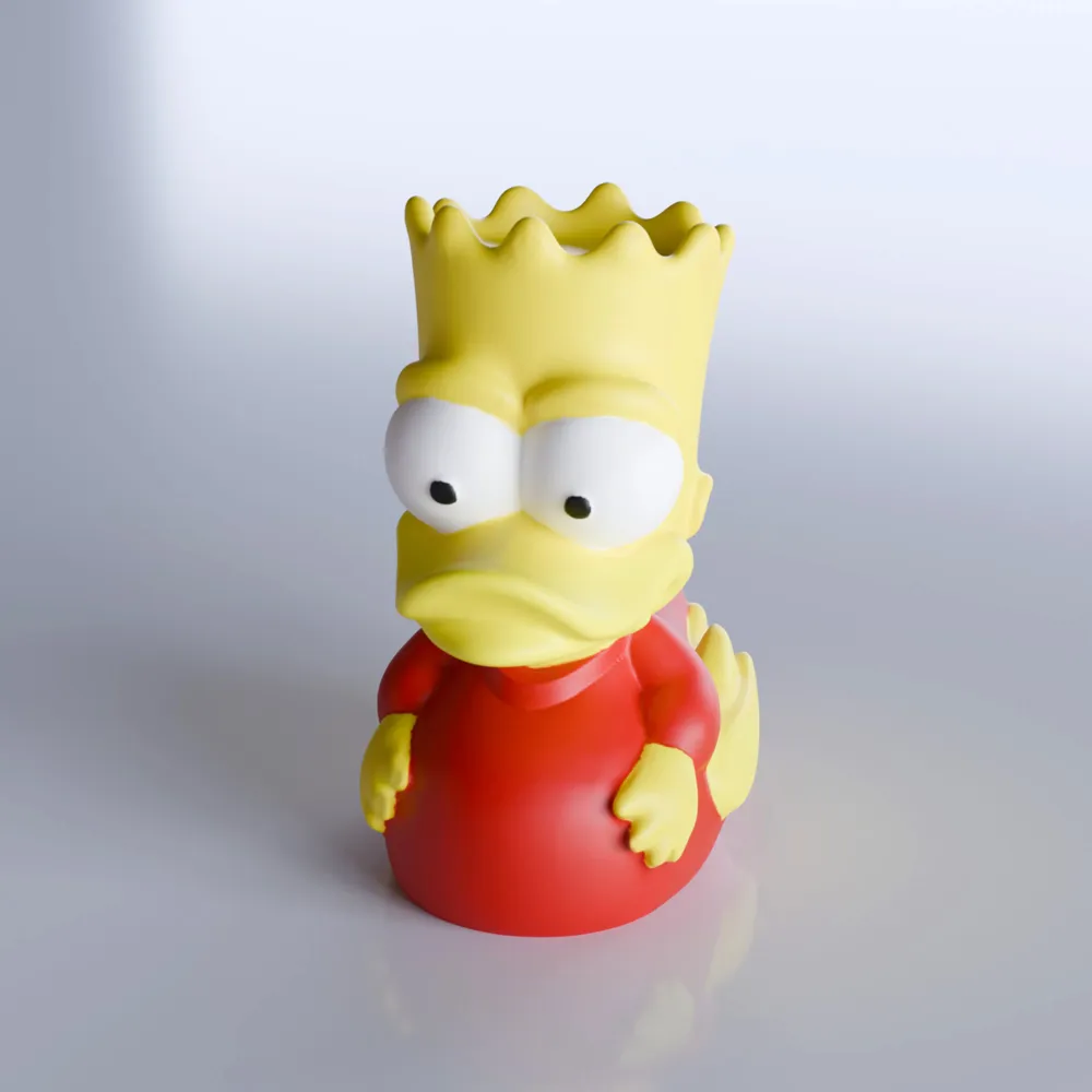 Bart Simpson Funny Rubber Duck Toy Cartoon Ducky by ...