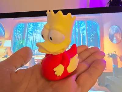 Bart Simpson Funny Rubber Duck Toy Cartoon Ducky by ...