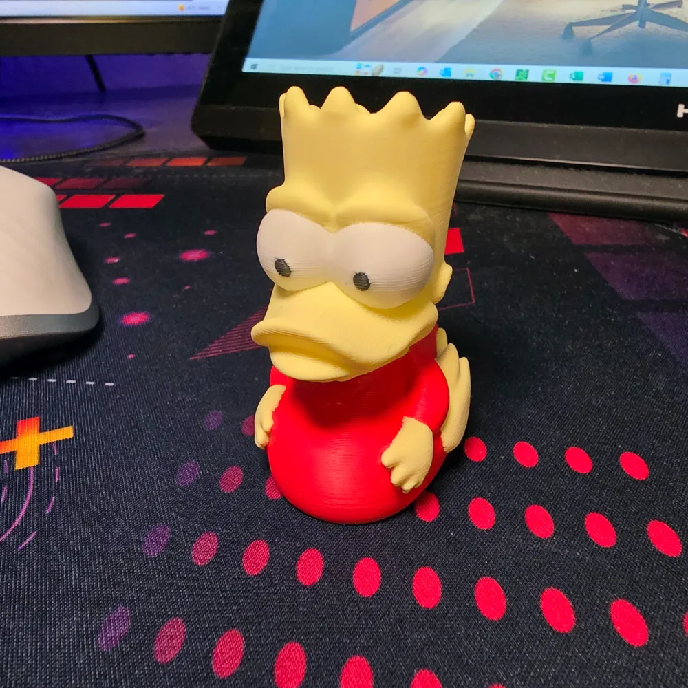 Bart Simpson Funny Rubber Duck Toy Cartoon Ducky by johnnyTbird ...