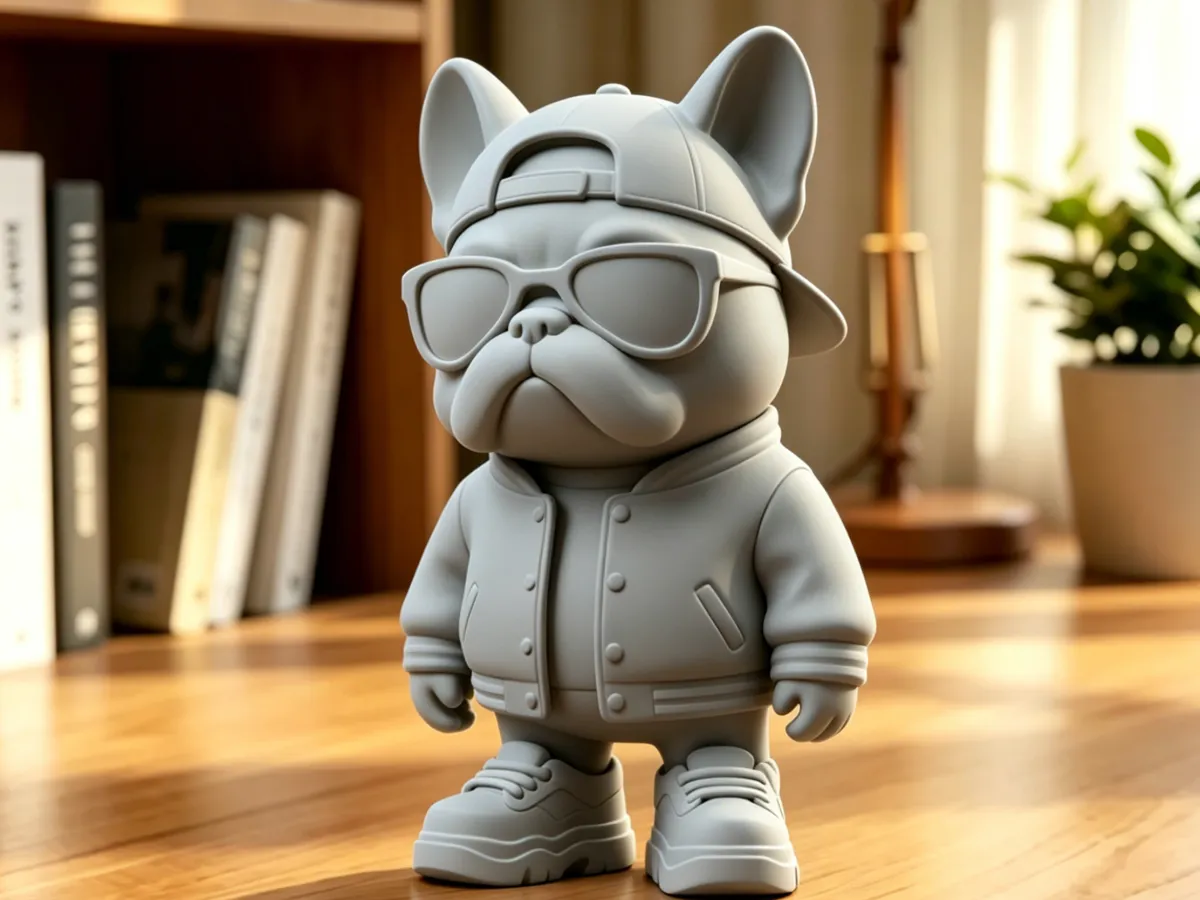 Easy Print ：Golf Cap Frenchie Shades Desk Toy - Free 3D Print Model ...
