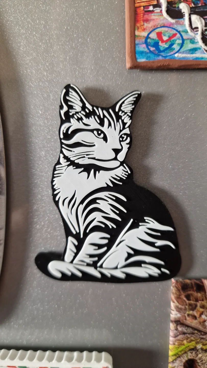 Australian mist cat magnet - Free 3D Print Model - MakerWorld