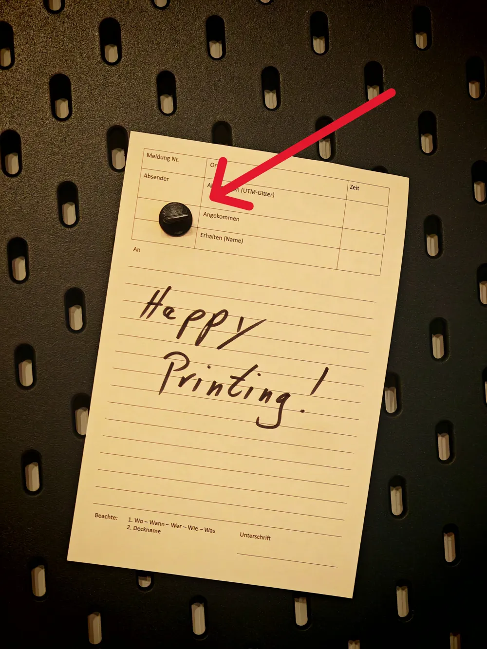 Skadis Magnet Mount with Handle - Free 3D Print Model - MakerWorld