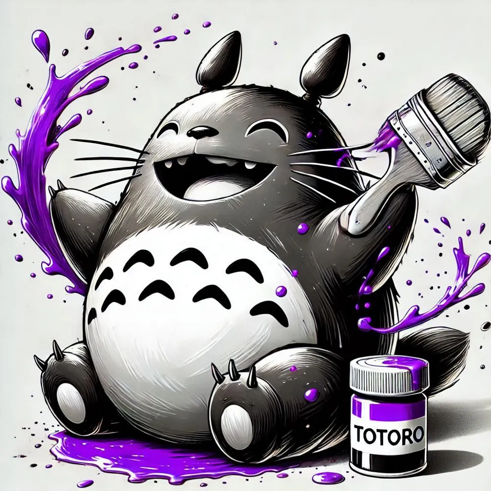 Totoro Painting Hueforge by Antheleon - MakerWorld