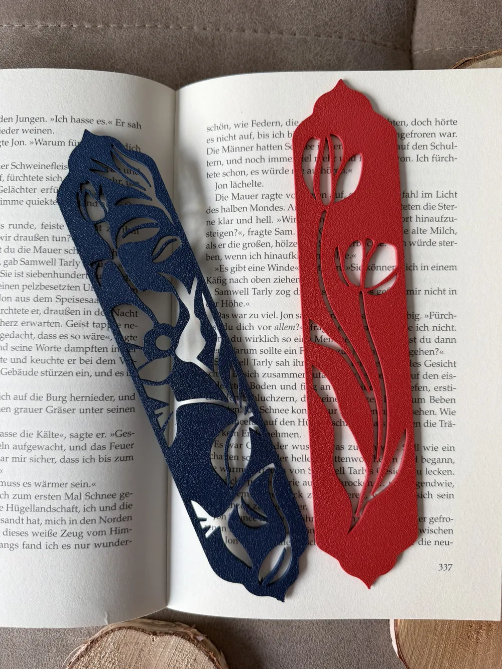 Elegant Flower Bookmark - Printable without AMS - Free 3D Print Model ...