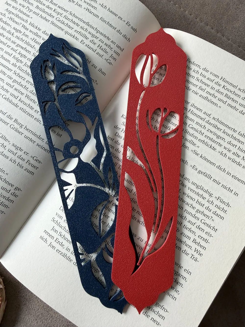 Elegant Flower Bookmark - Printable without AMS - Free 3D Print Model ...