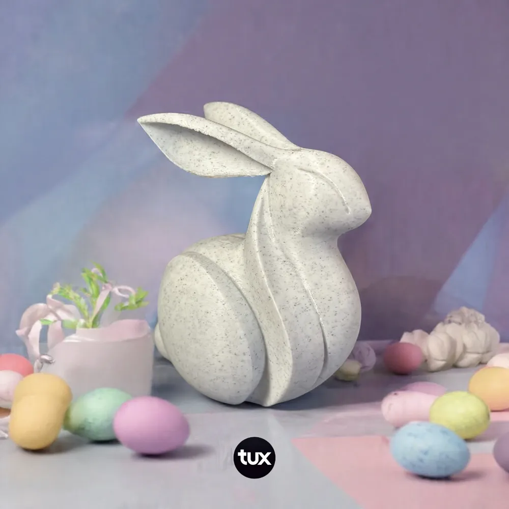 Modern Easter Bunny Statue by tux3105 MakerWorld: Download Free 3D Models