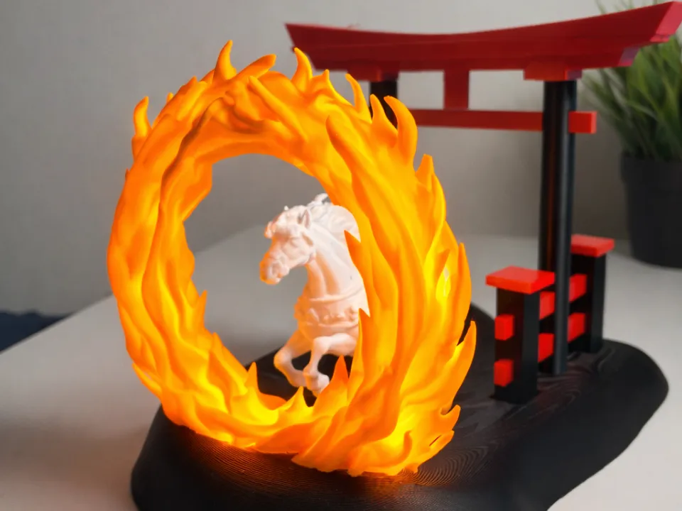 3Dプリント 馬の精神 (隠しLEDストリップ) - 無料3Dモデル -MakerWorld