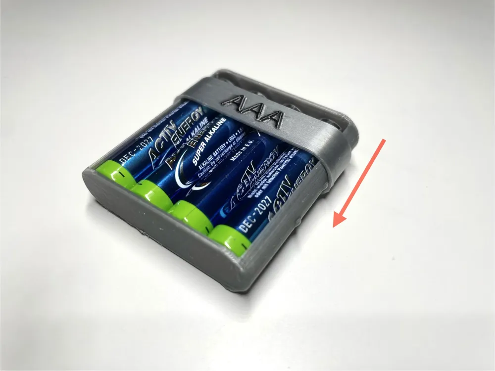 Slim AAA Battery Case by Levi MakerWorld: Download Free 3D Models