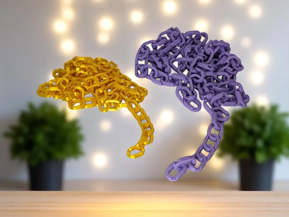 Long Chain print in place - Free 3D Print Model - MakerWorld