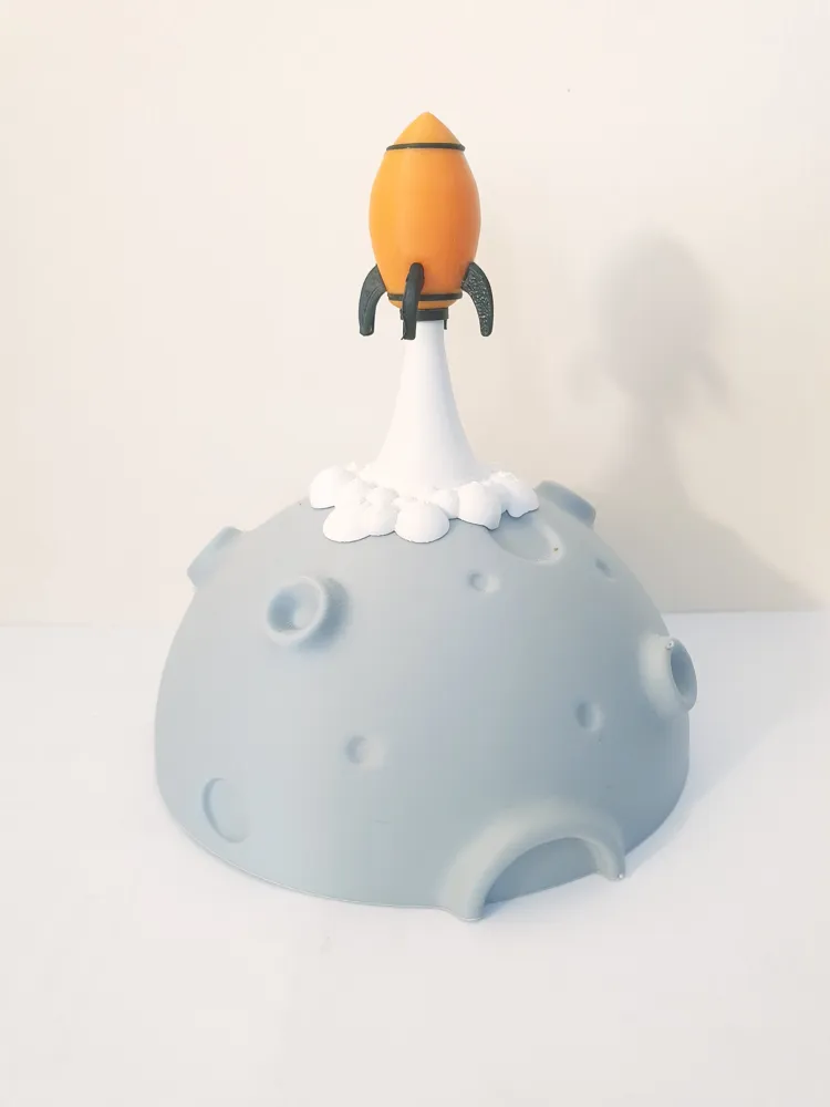 Small Rocketship Launching from Moon - NOAMS by Midjam MakerWorld ...