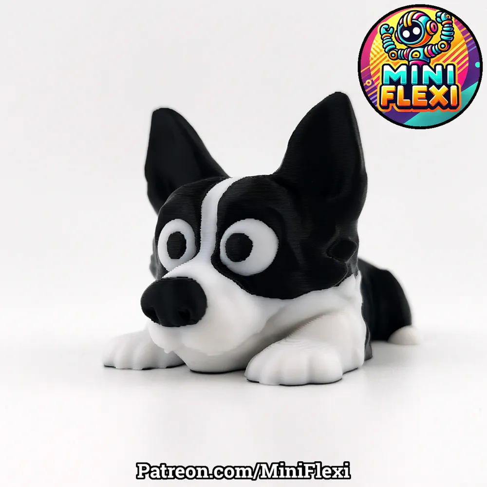 Mini Flexi Border Collie - No Support Articulated by Mini Flexi MakerWorld: Download Free 3D Models